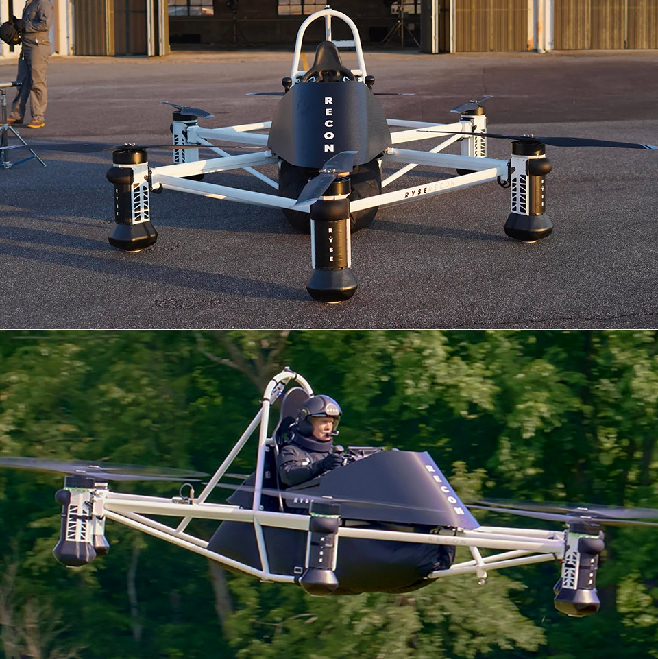 Ryse Recon Personal Electric Vertical Takeoff And Landing Aircraft