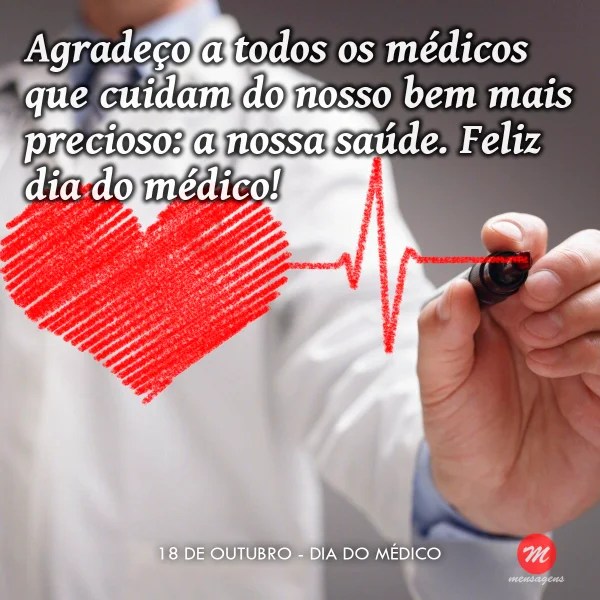 Dia Do Médico Mensagem Agradeço A Todos Os Médicos Que Cuidam