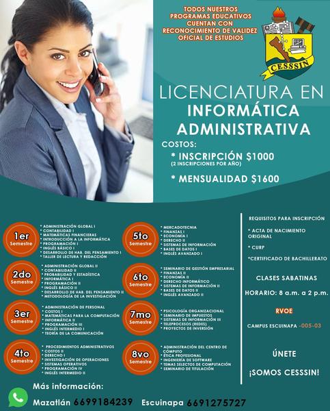 Estudia Tu Licenciatura En Informática Administrativa