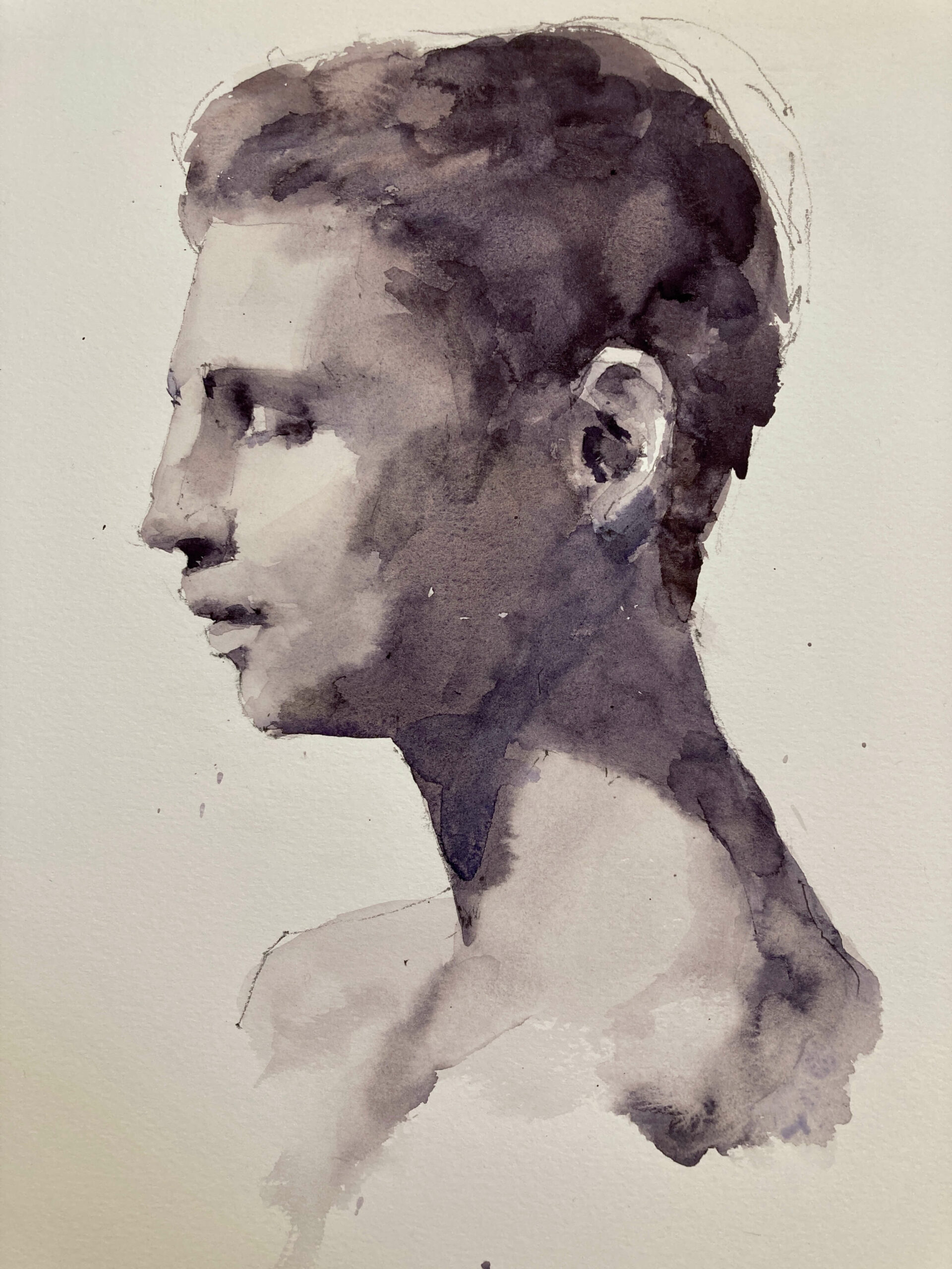 Watercolor Portraits And Value Exercises Michele Clamp Art