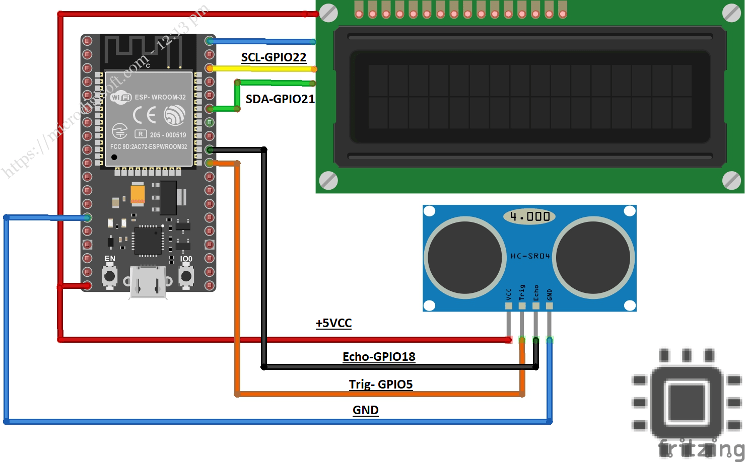 Micropython Hc Sr04 Ultrasonic Sensor With Esp32 Esp8266