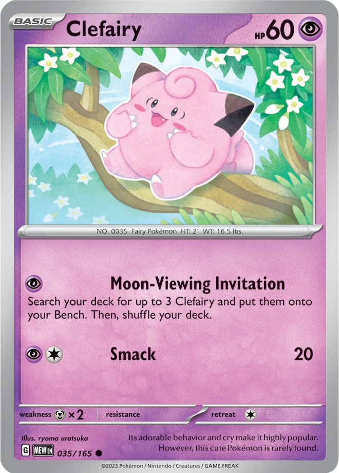 Clefairy 035165 Pokémon Tcg Scarlet And Violet—151 Miketendo64