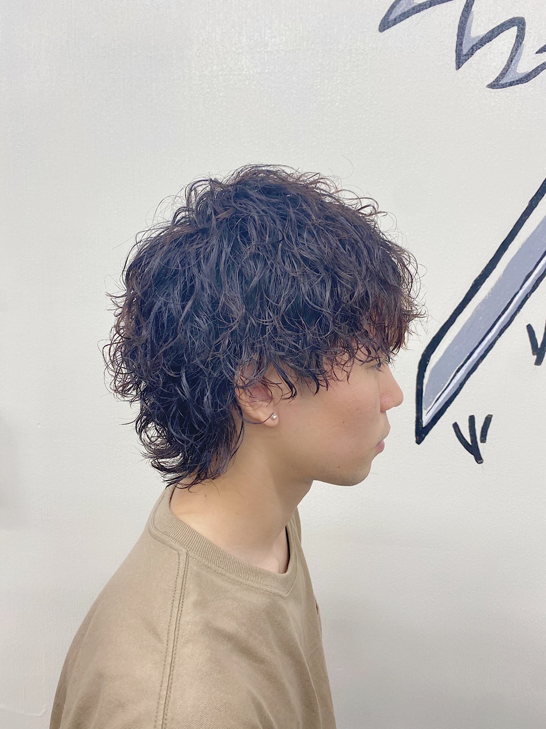 ウルフでスパイラルパーマするなら滋賀南草津メンズ美容室mio”へ！ Hair Salon Mio