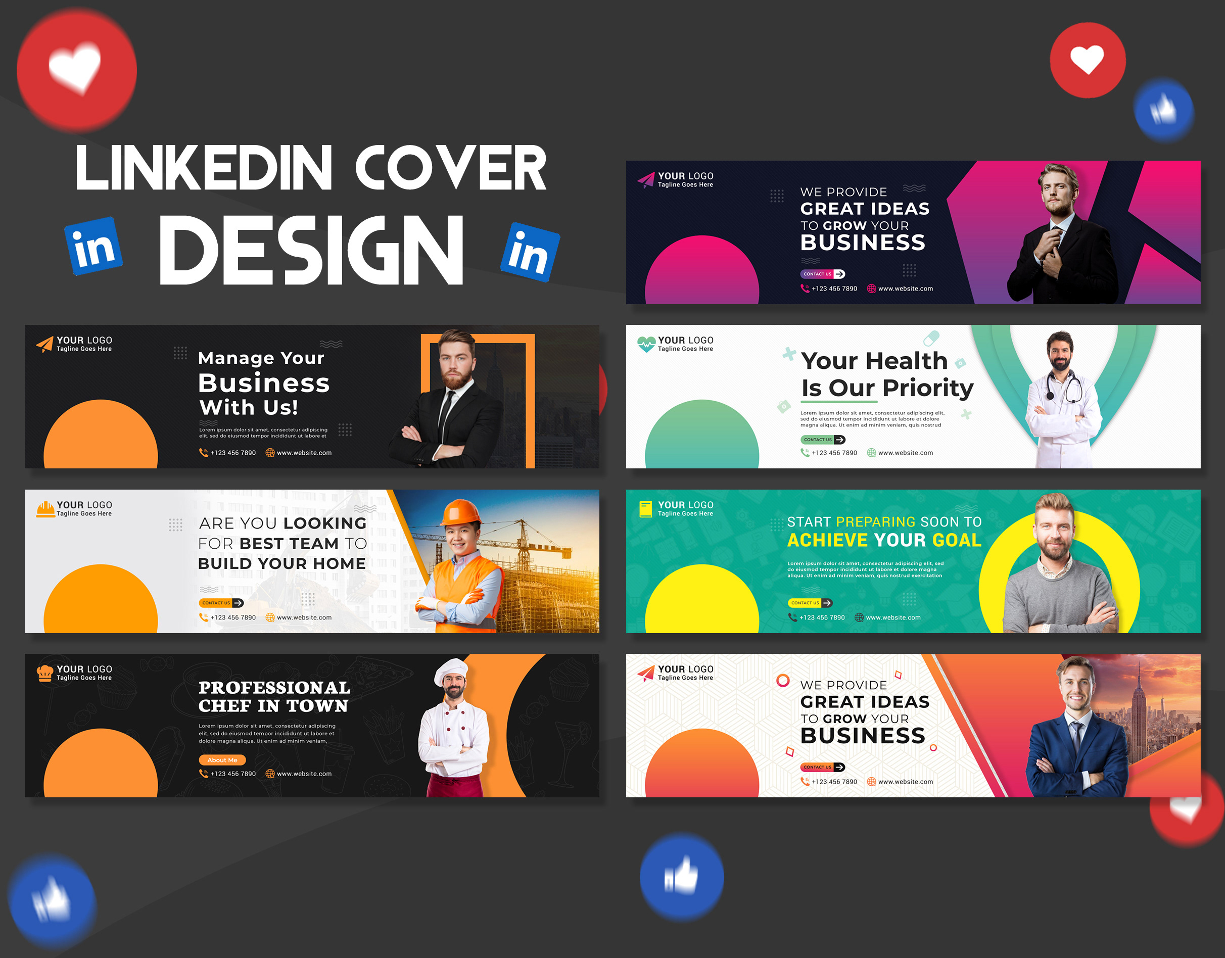 Free Linkedin Banner Templates