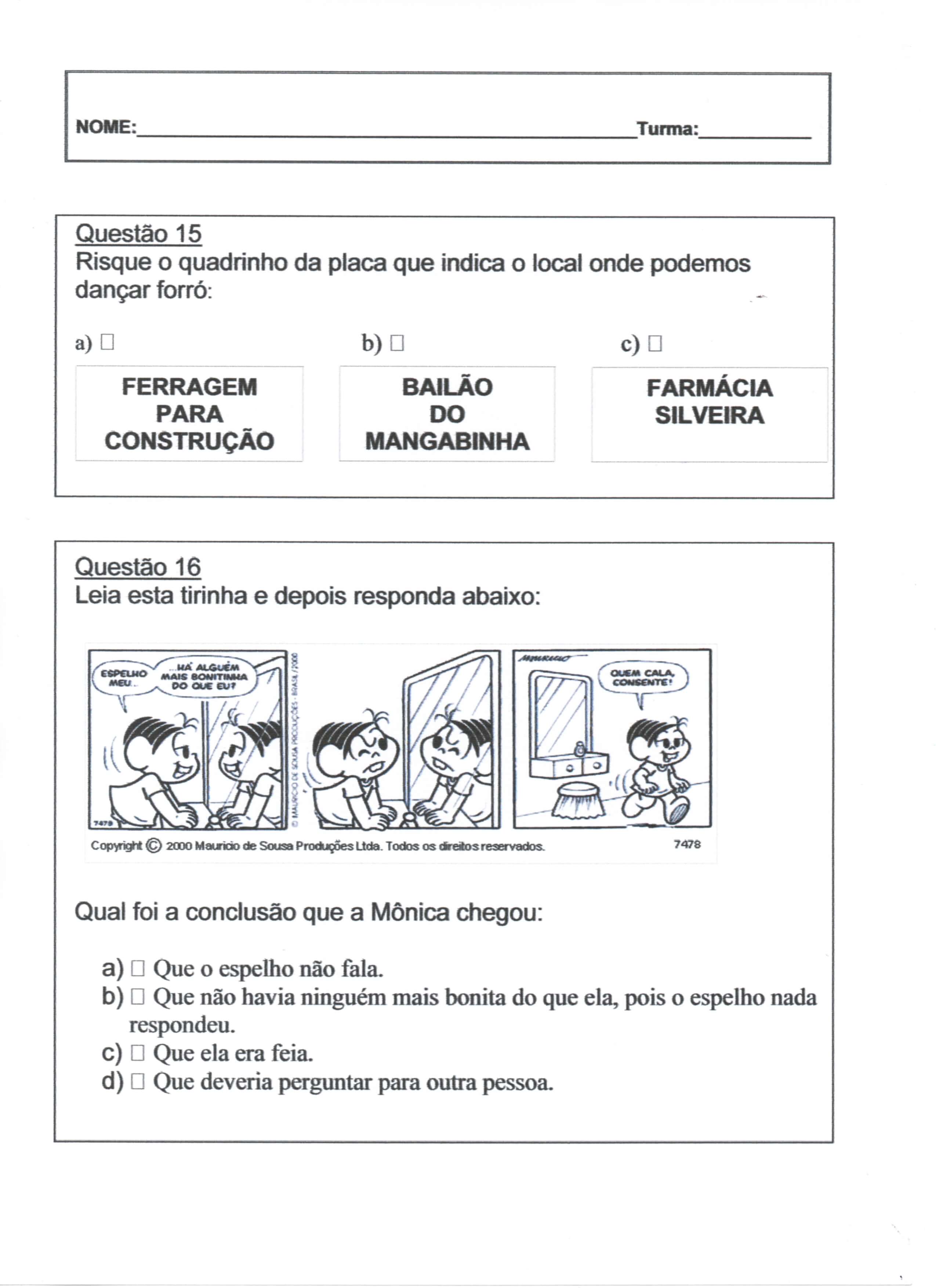 Gabarito Da Avaliação Diagnóstica De Língua Portuguesa 2021 Educa