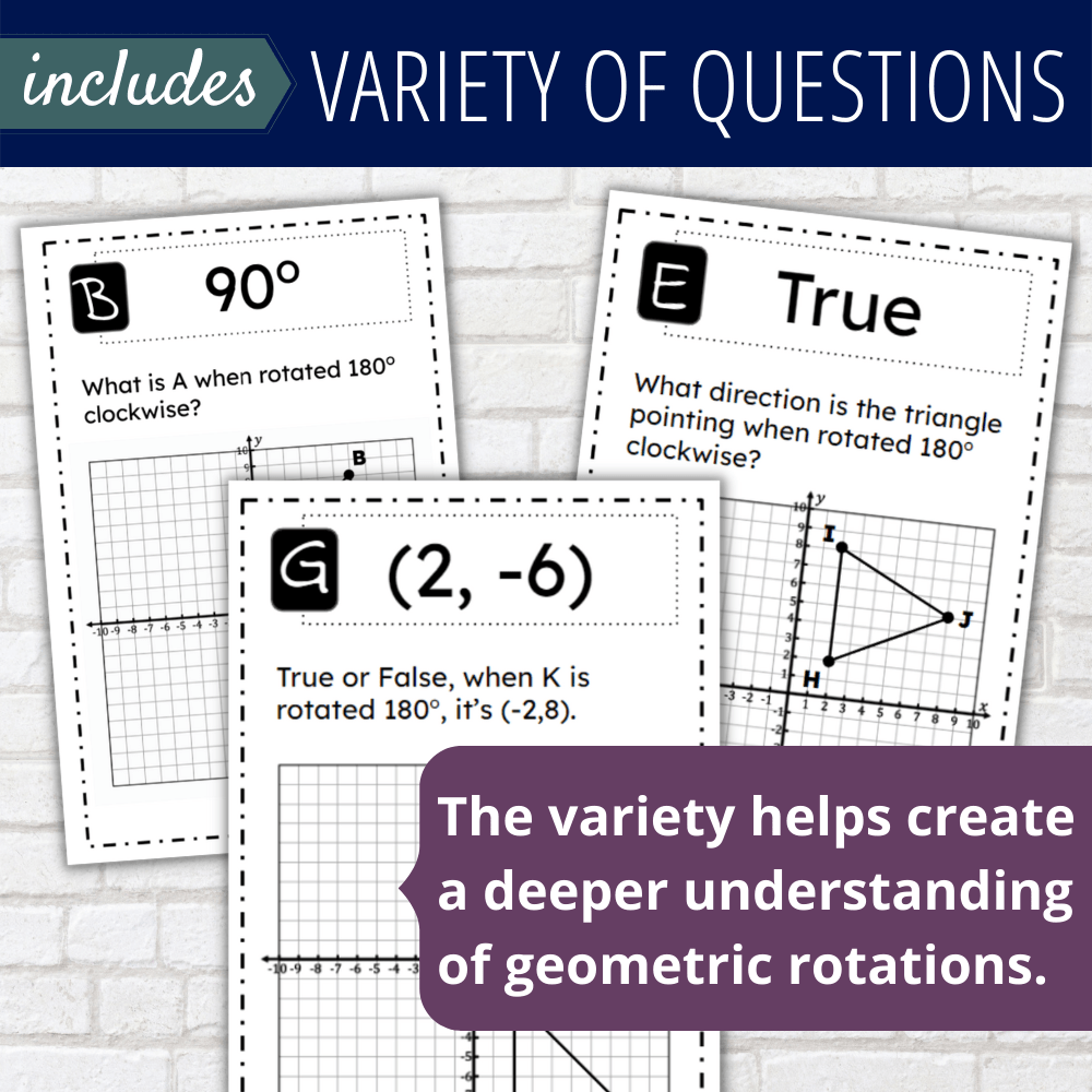 Geometry Rotations Scavenger Hunt Activity Miss Kuipers Classroom