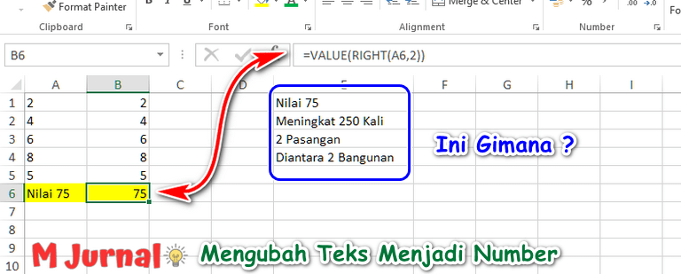 Cara Mengubah Teks Menjadi Angka Dan Sebaliknya Di Excel M Jurnal