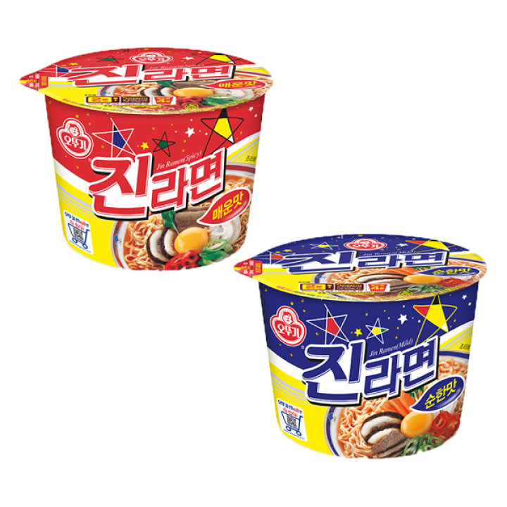 오뚜기 진라면 매운맛 용기 1개 Ottogi Jin Ramen Hot 몬트리얼 한국 식품