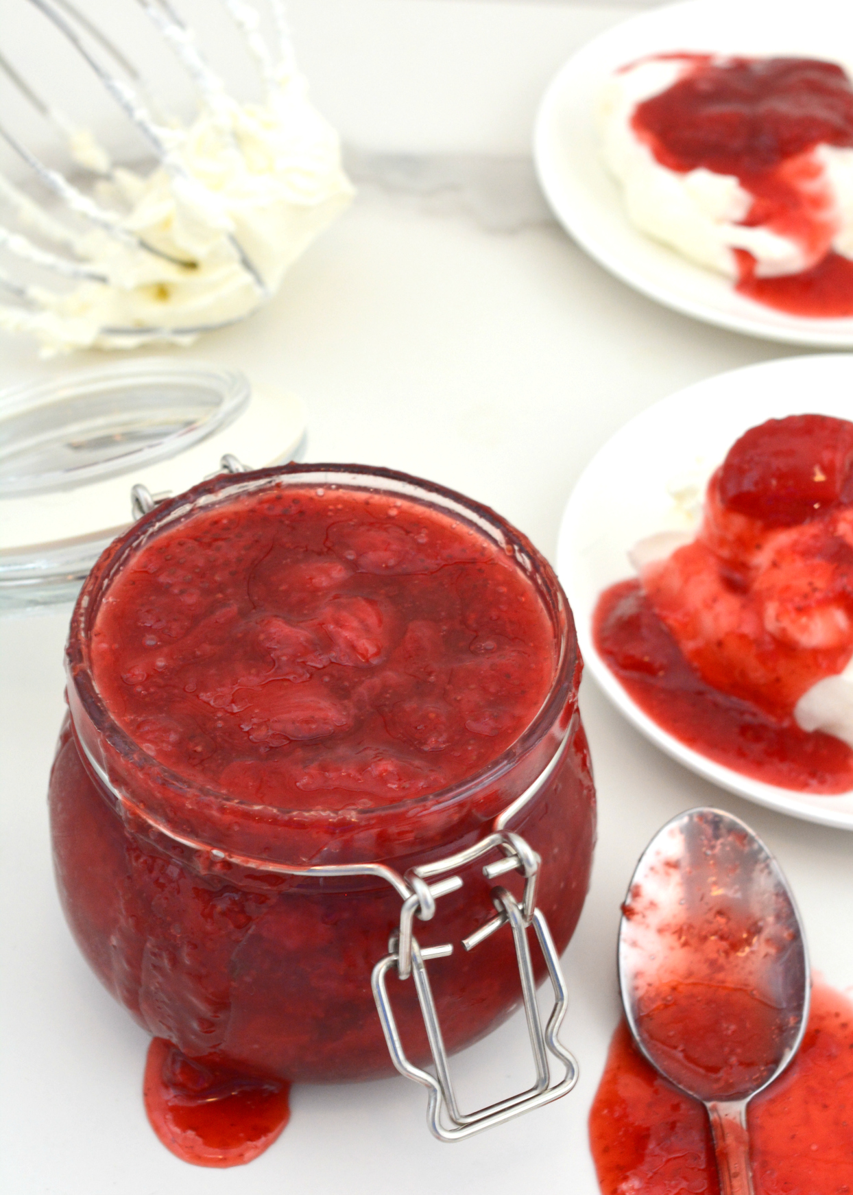 Instant Pot Strawberry Compote My Flourless Kitchen