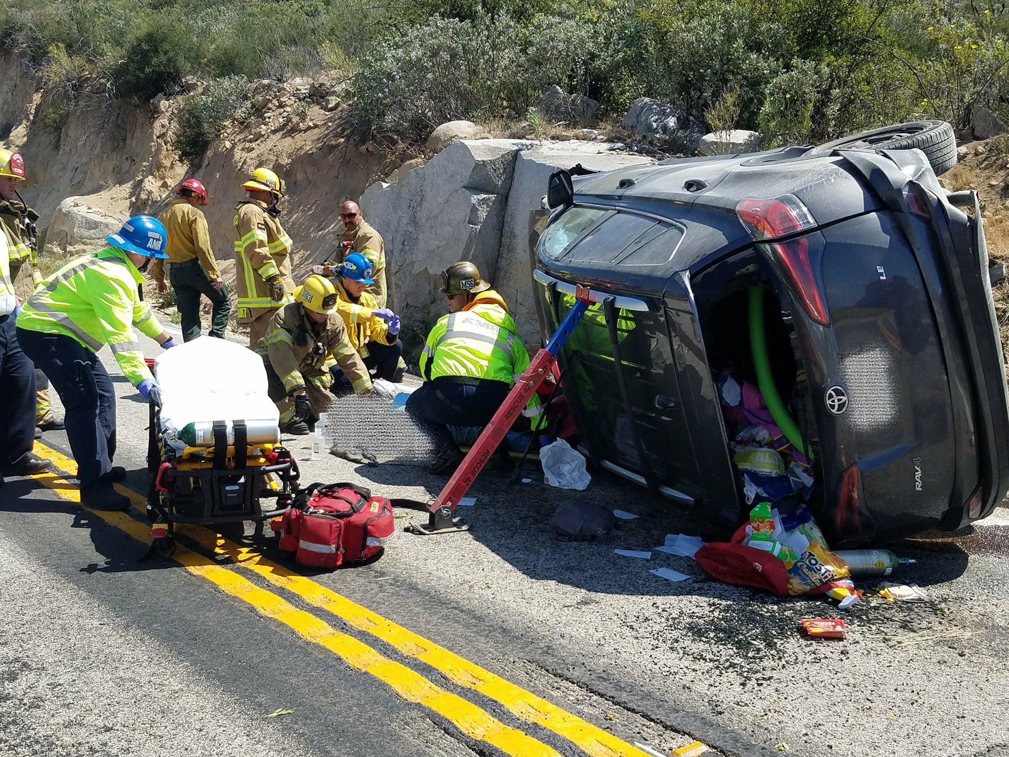 Banning Seriously Injured Motorist Airlifted After Solo Vehicle