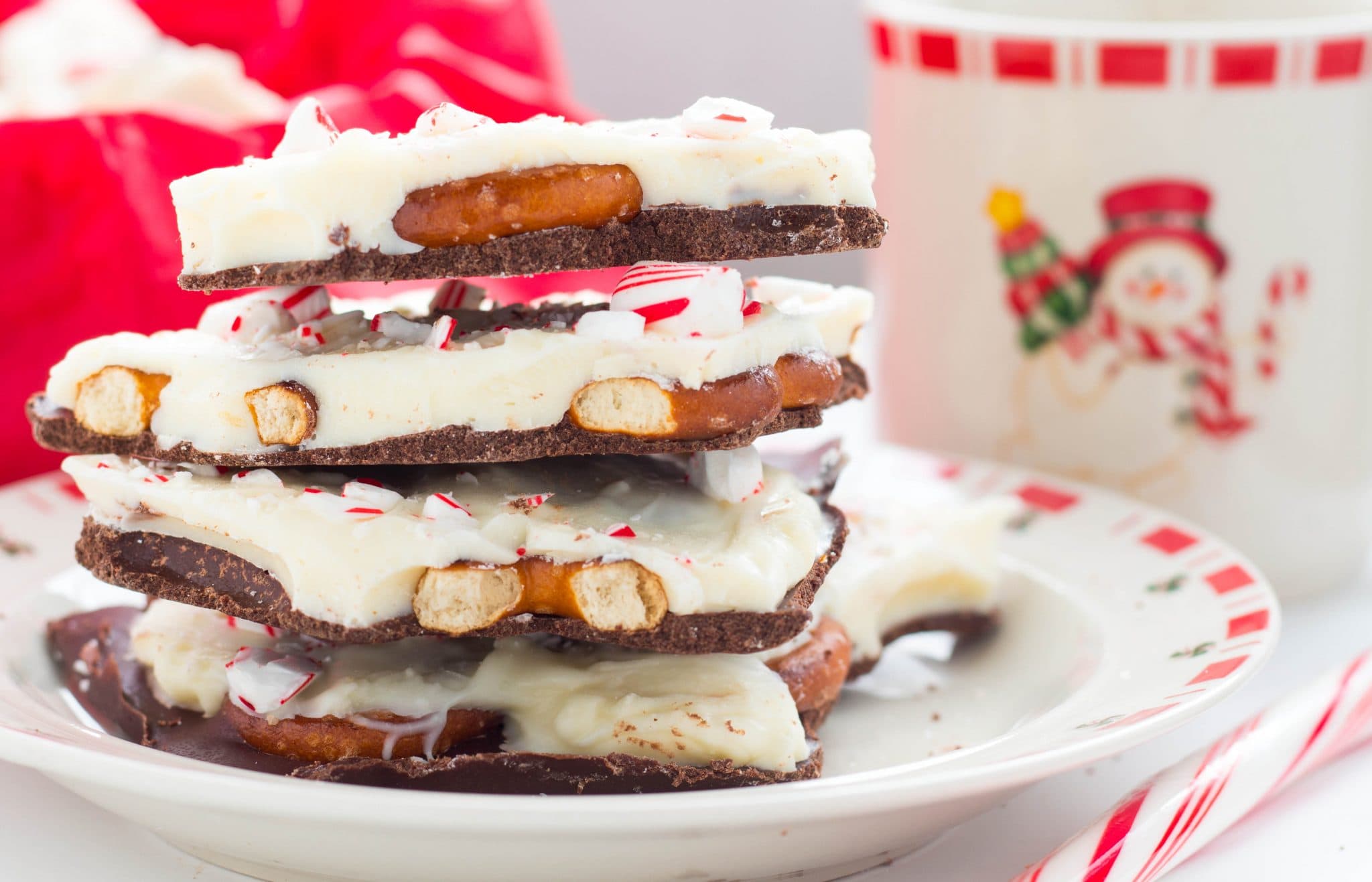 Easy Peppermint Pretzel Bark No Plate Like Home