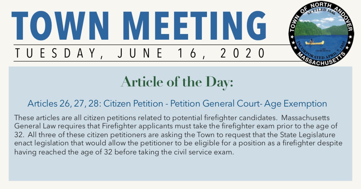 Town Meeting Warrant Article Of The Day Articles 26 27 28 Citizen