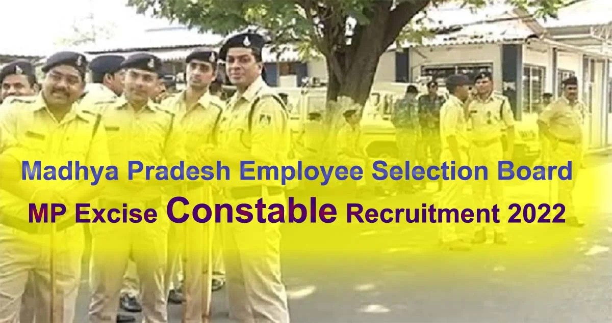 Mp Excise Constable Recruitment 2022 Naukarijobnj