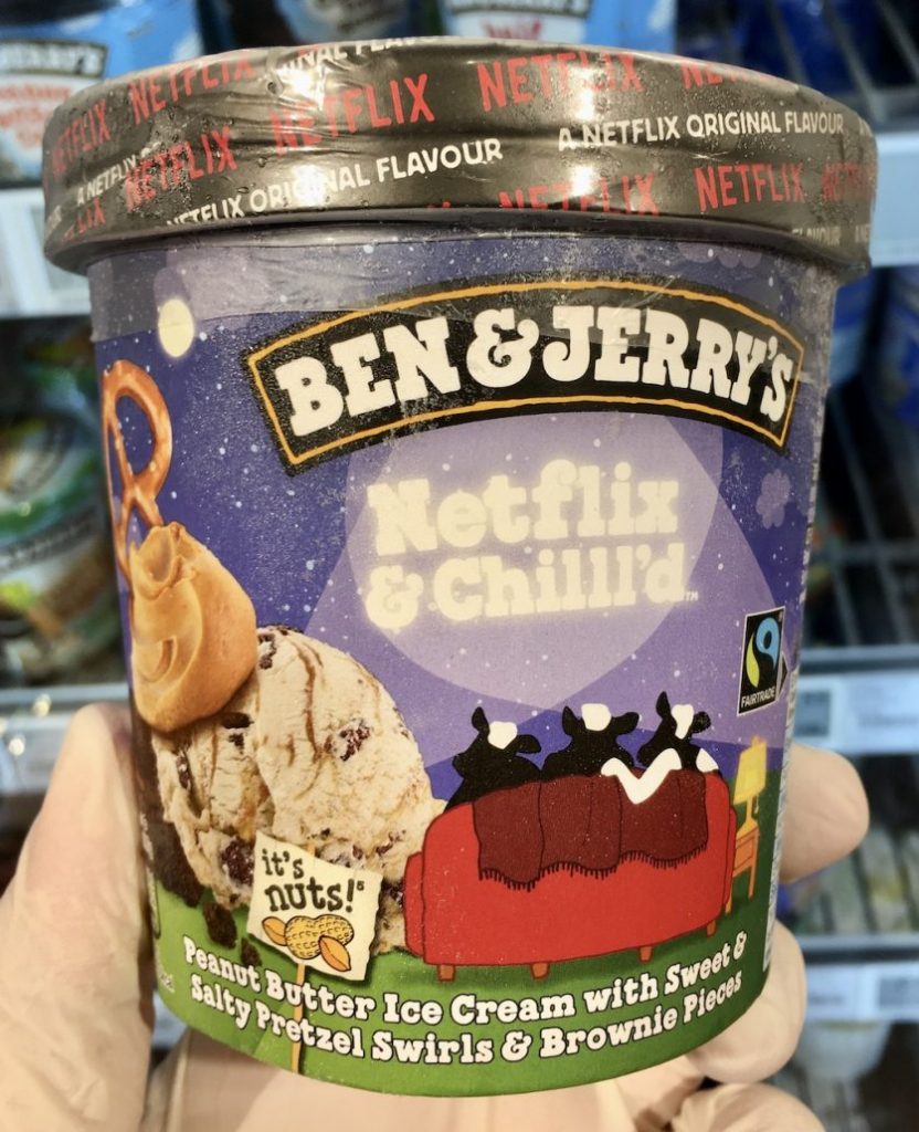 Benjerrys Netflixchilld Peanut Butter Ice Cream With Sweetsalty