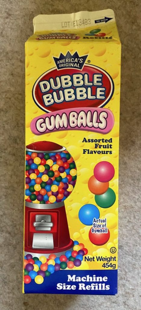 Dubble Bubble Gum Balls Machine Size Refills 454g