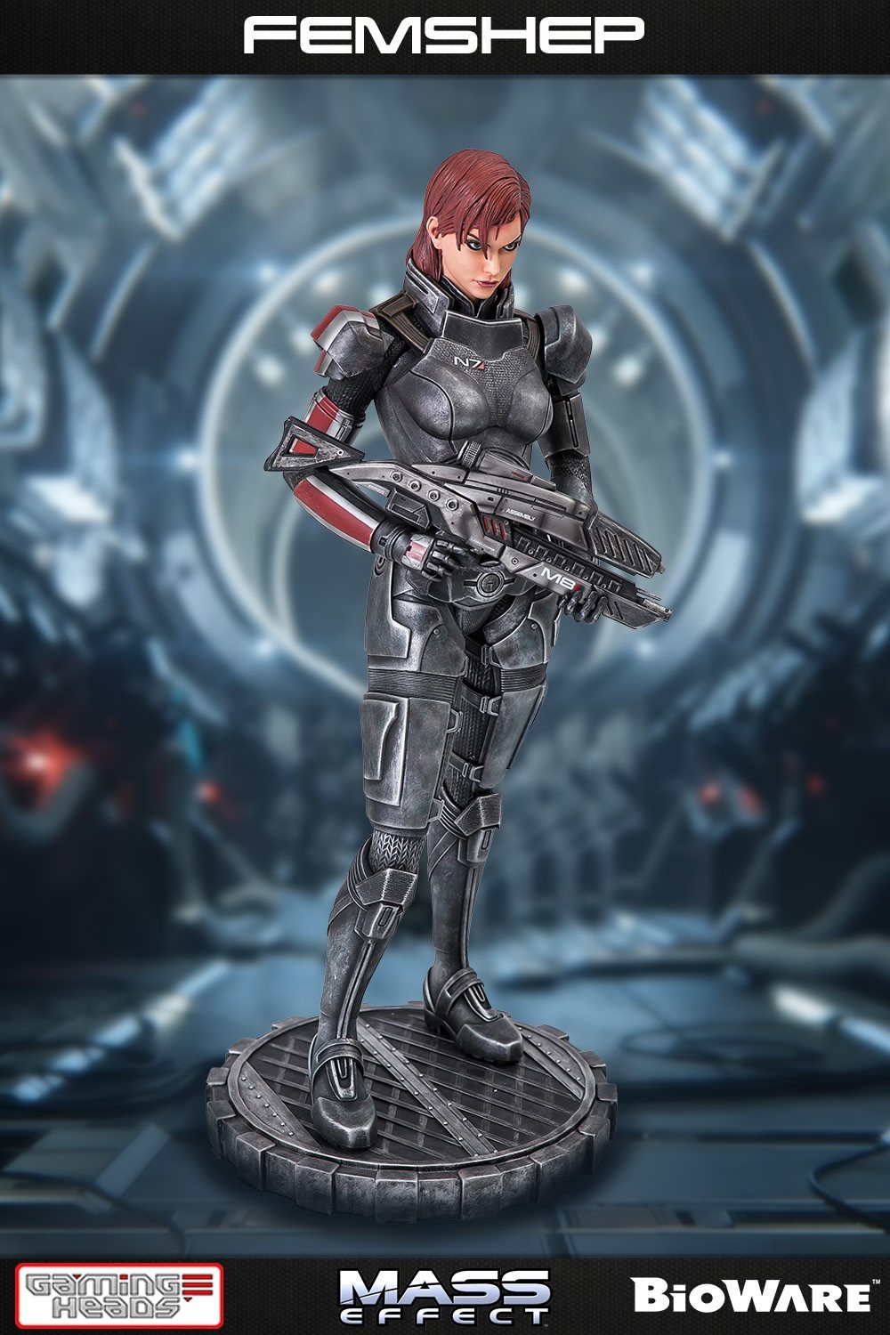 Statue News Gaming Heads Mass Effect Femshep 14 Scale Statue