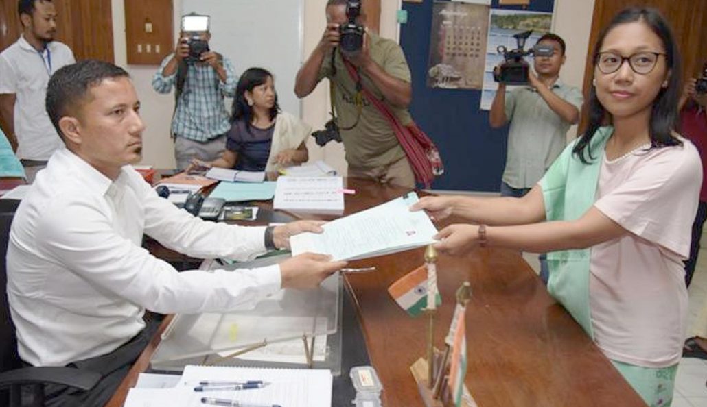 Ls Polls Agatha Sangma Files Nominations For Tura Constituency