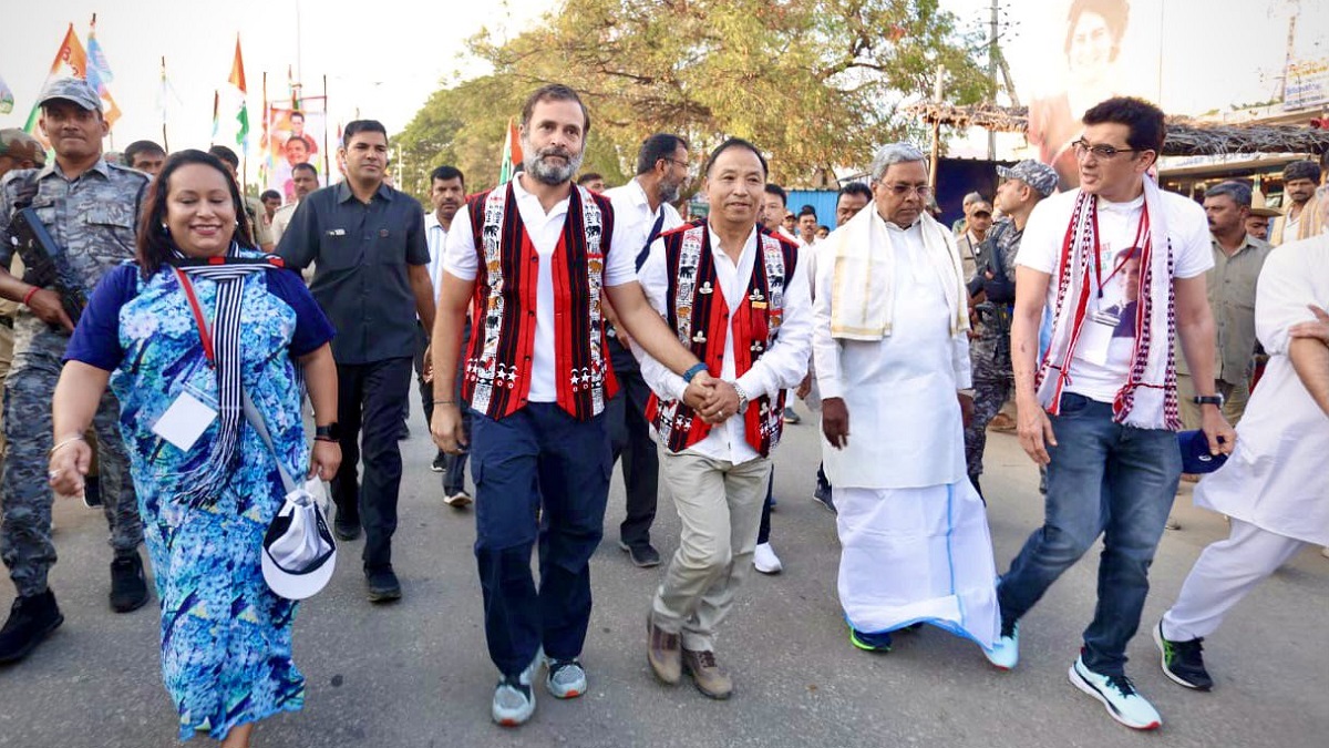 Nagaland Rahul Gandhi Dons Ao Naga Waistcoat During Bharat Jodo Yatra