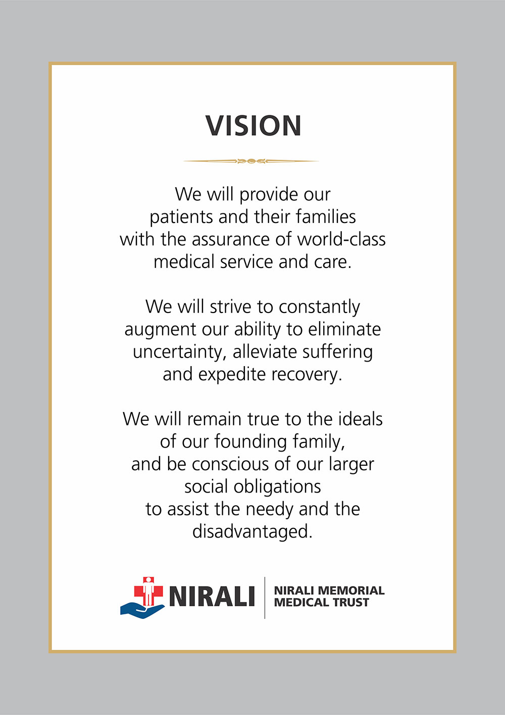 Mission And Vision Nirali Hospital Navsari