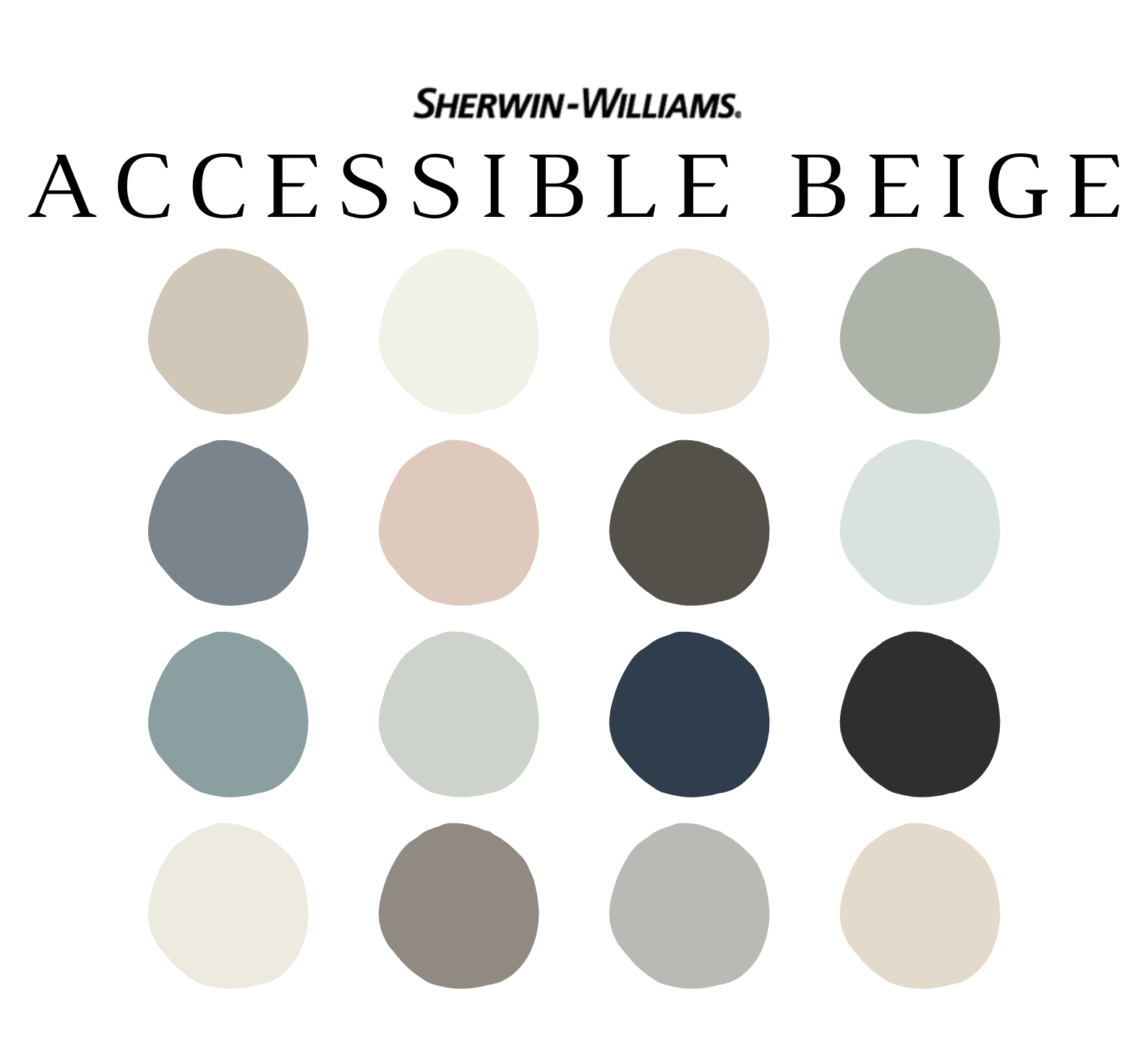 Sherwin Williams Accessible Beige Color Palette Nish