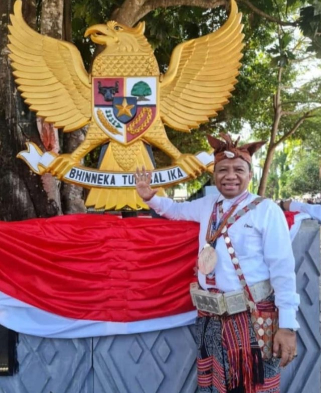 Bupati Malaka Hadiri Upacara Peringatan Hari Lahir Pancasila Kenakan