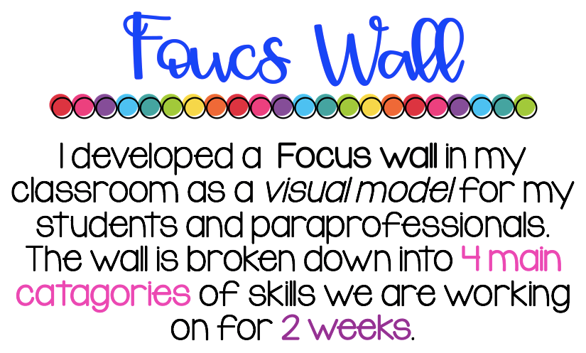 Asd Focus Wall And Home Notes Winters Wonderful Workers Autism Classroom