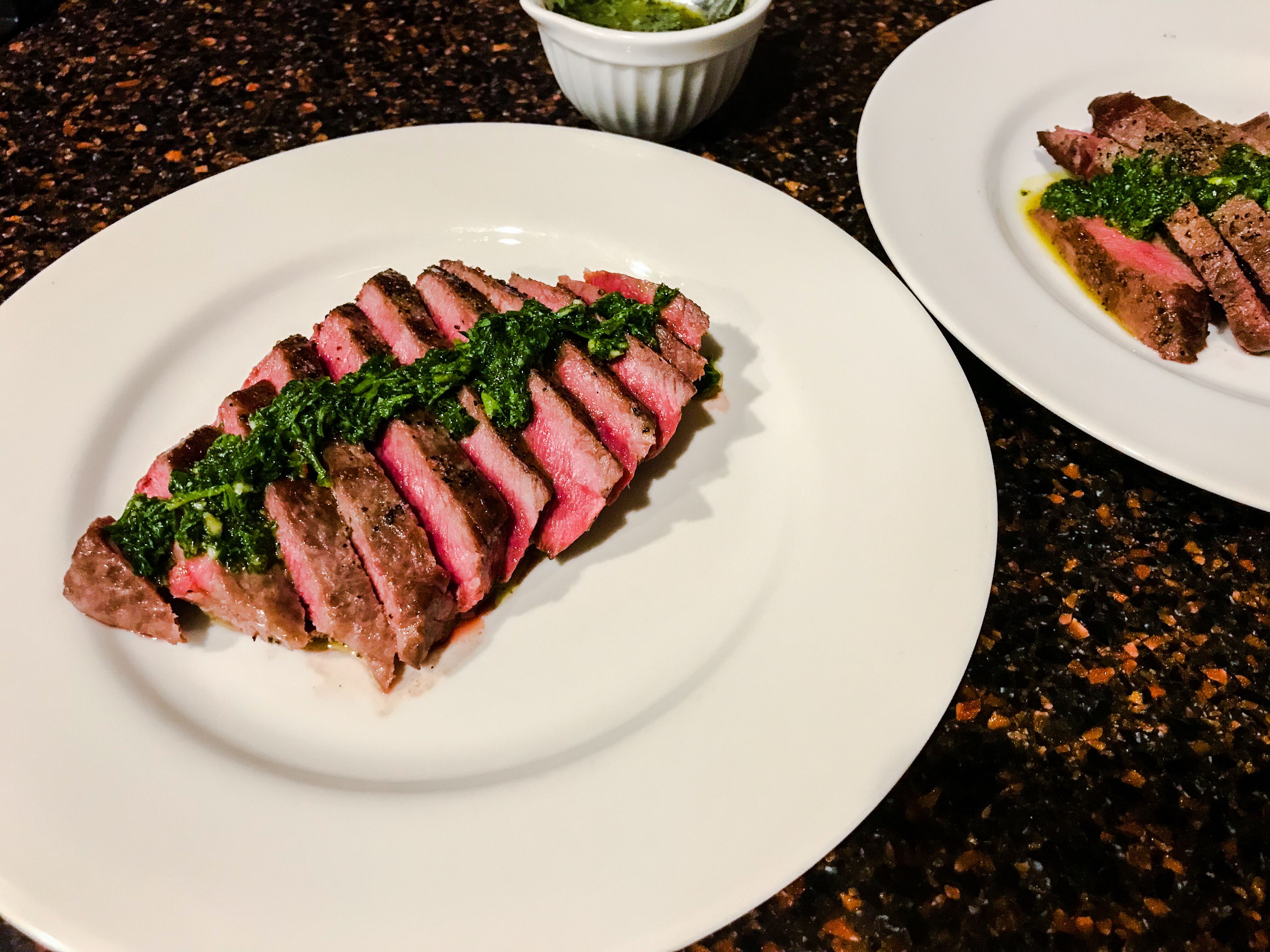 Pan Seared Flat Iron Steak With Chimichurri Sauce ⋆ Nutrivore Life