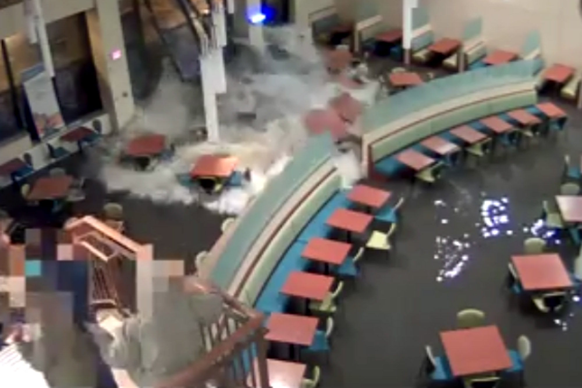 Flash Flood Rips Through Cafeteria In Crazy ‘disaster Flick Footage