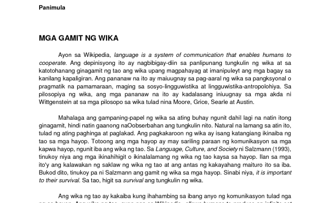 Mga Batayang Konsepto Sa Pag Aaral Ng Wika Mga Batayang Konsepto Sa Pag