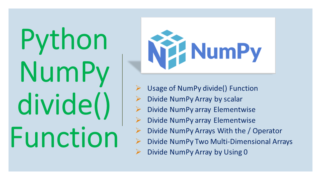 Python Numpy Divide Function Spark By Examples