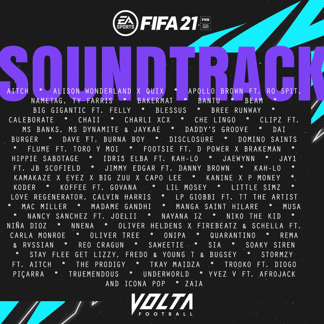 Fifa 21 Volta Soundtrack Revealed Sports Gamers Online