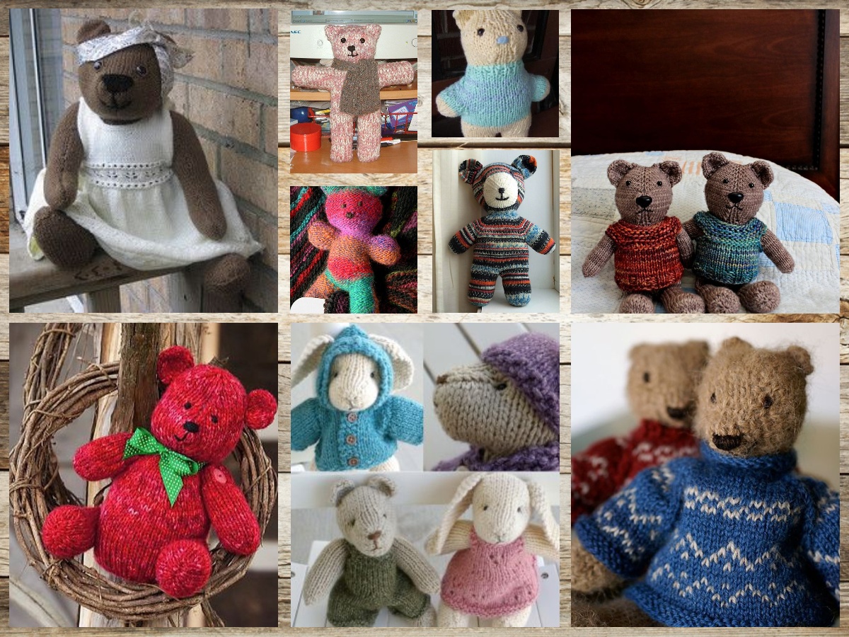 18 Free Knitted Teddy Bear Patterns From All In One To Multiple Pieces
