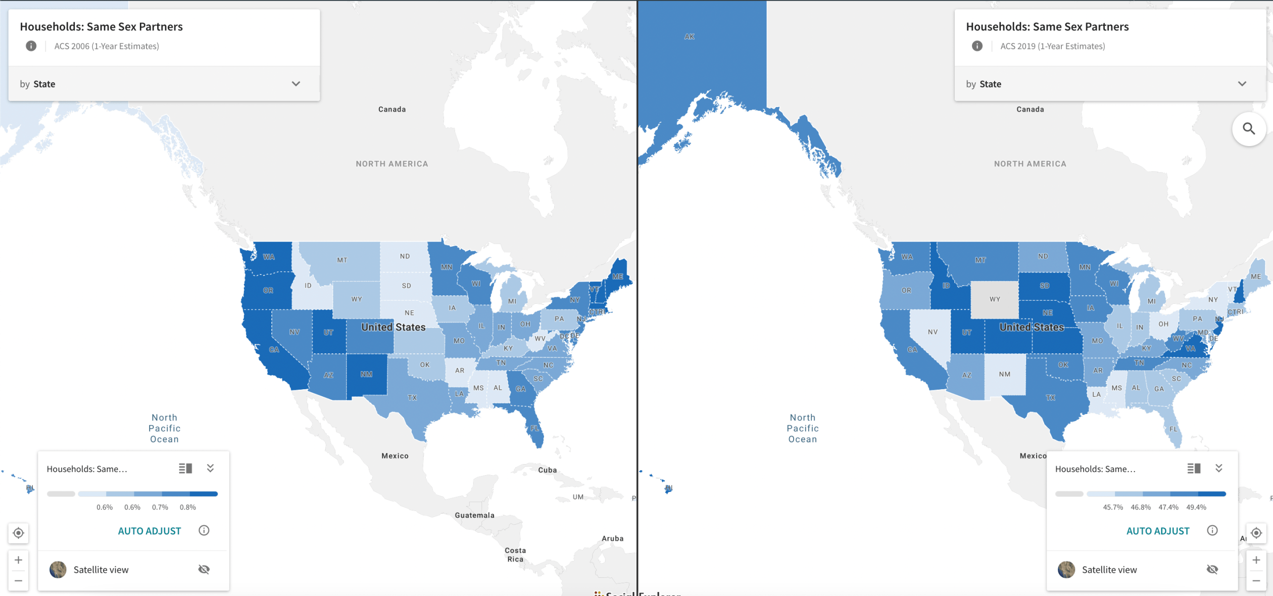 Visualizing Trends In Unmarried Partner Households By Sex Of Partners