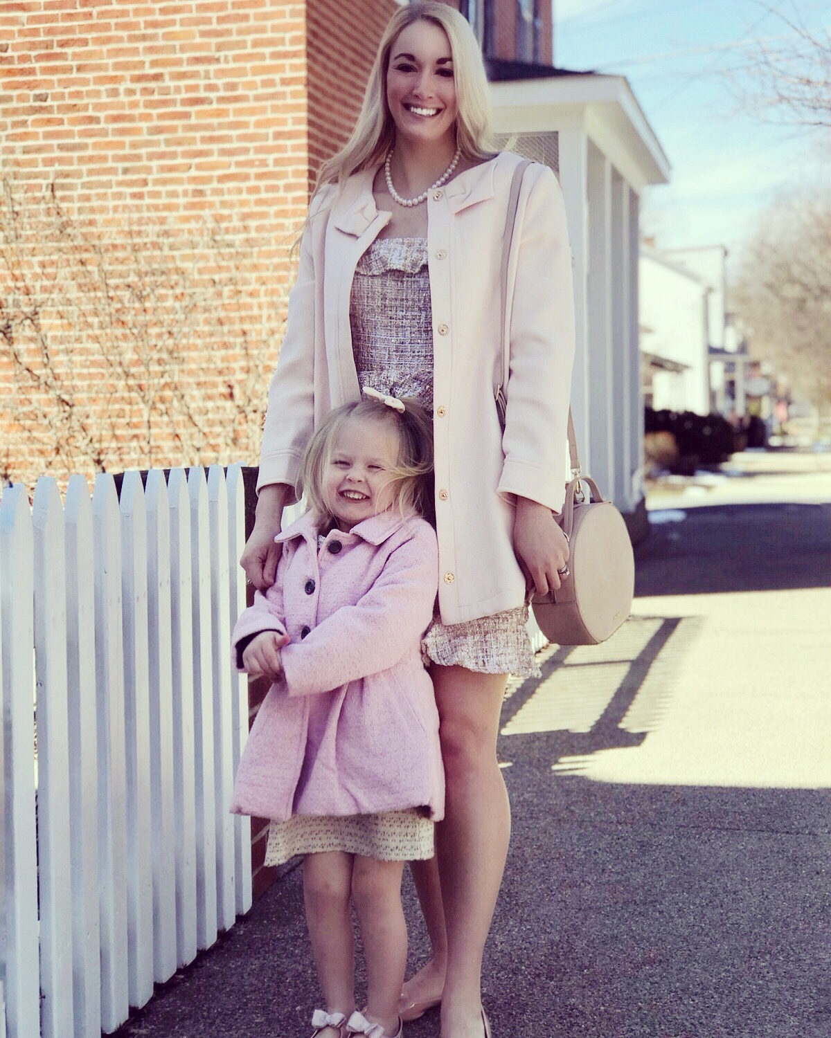 Mommy And Me Outfits Tweed Dresses And Bow Jackets Style Her