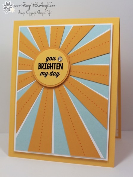 Stampin Up Sunburst Sayings Bright Card Stamp With Amy K