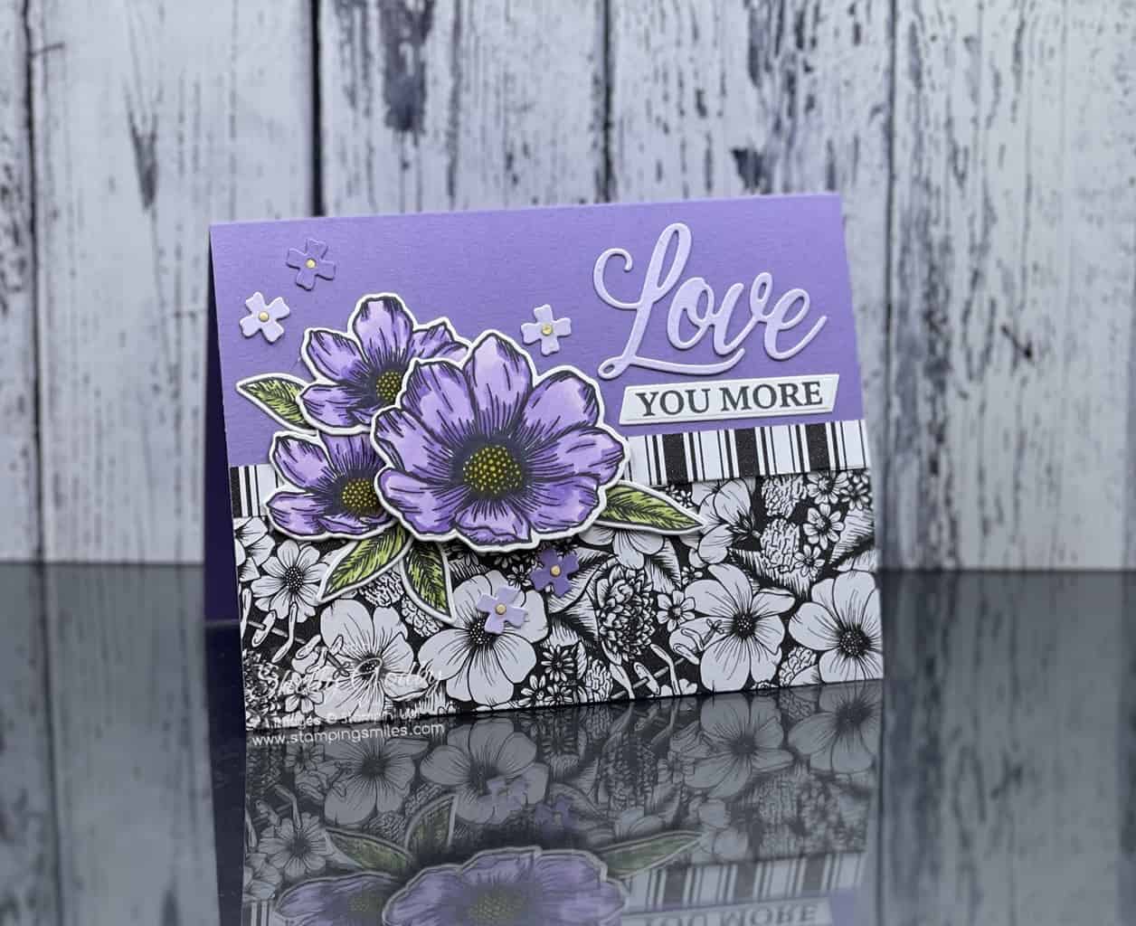 Stampin Up Forever And Always Purple Passion Card