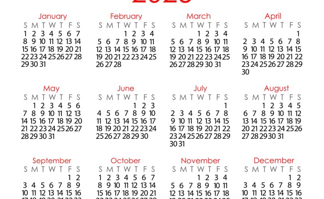 2023 Yearly Calendar Printable Word Mobila Bucatarie