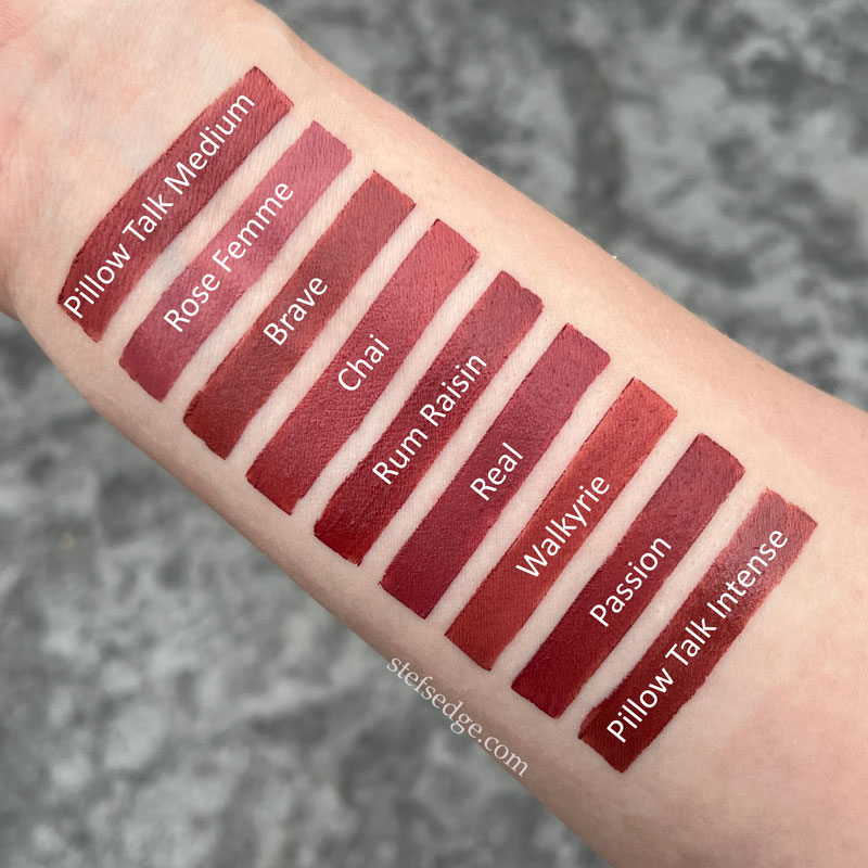 Pillow Talk Medium And Intense Swatches Stefs Edge