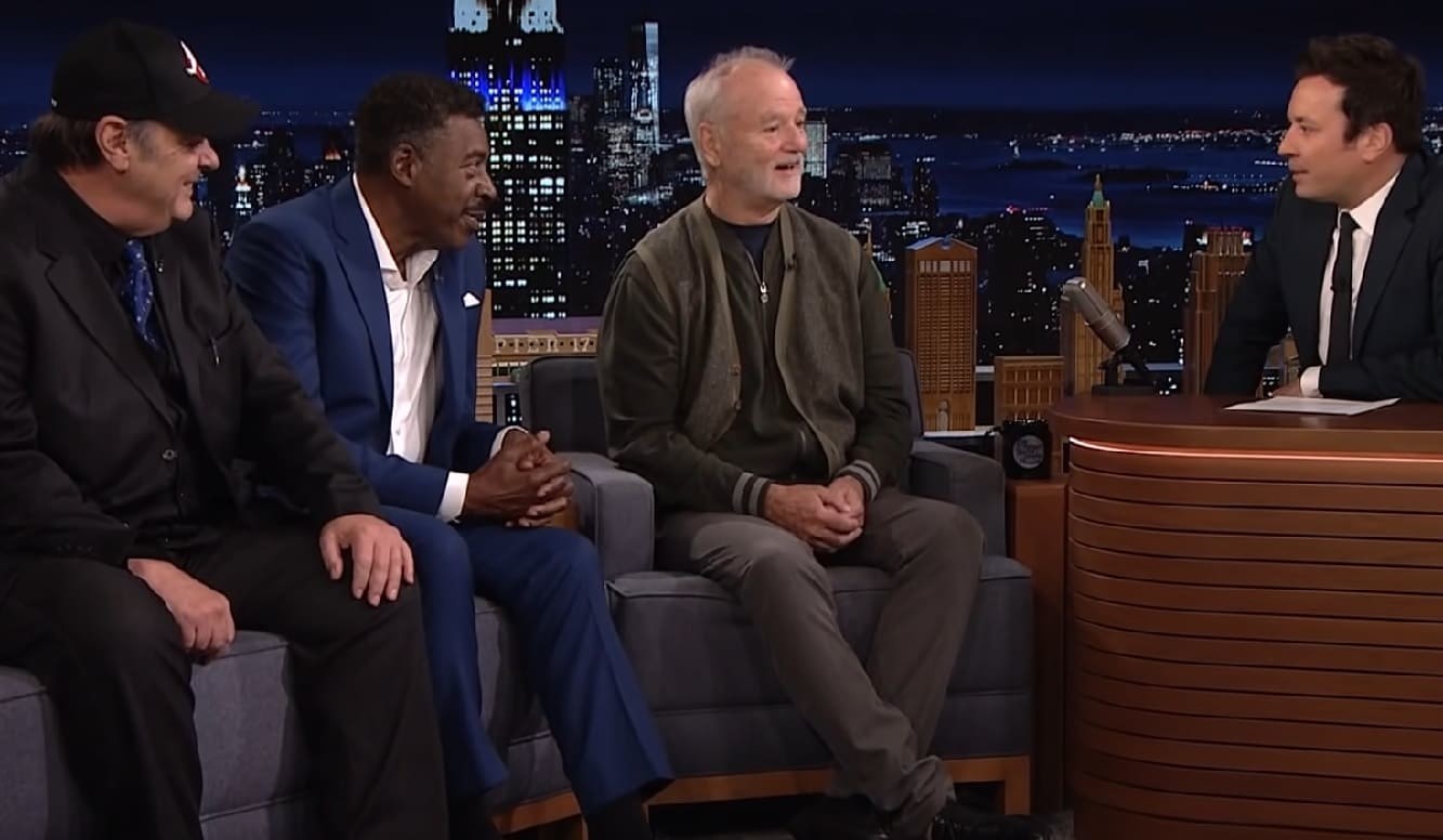 Bill Murray Dan Aykroyd And Ernie Hudson Waren In Der Tonight Show Zu