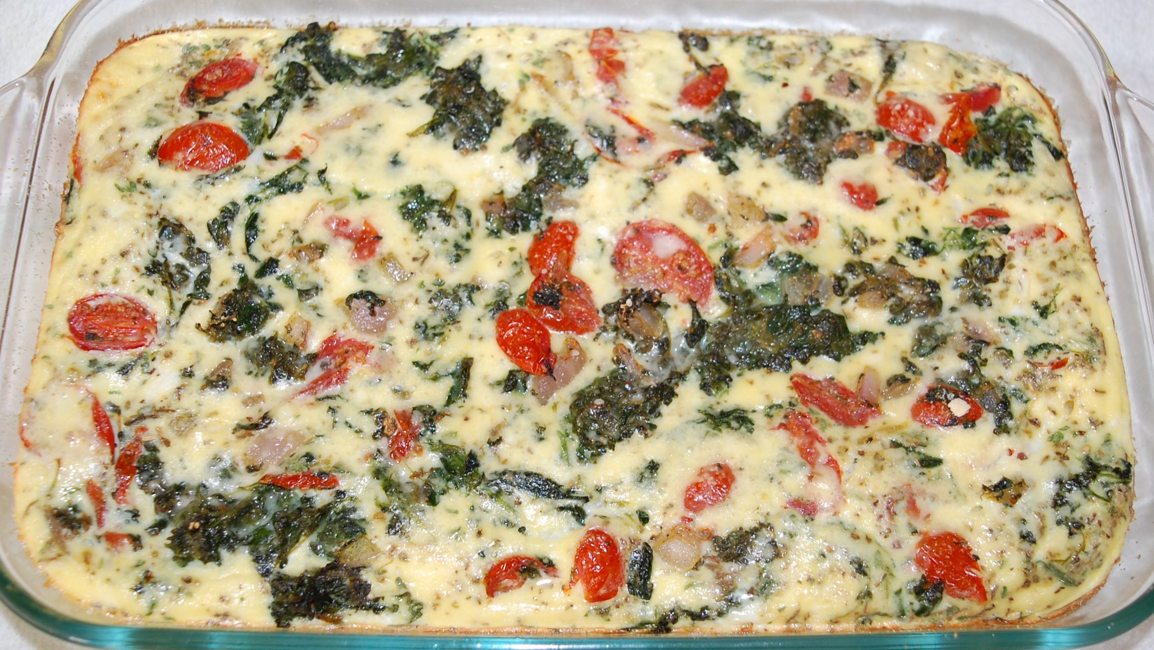 Spinach Tomato Ricotta Frittata