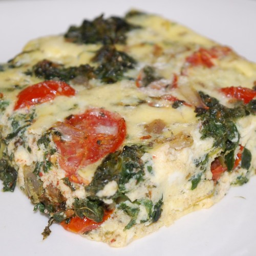 Spinach Tomato Ricotta Frittata