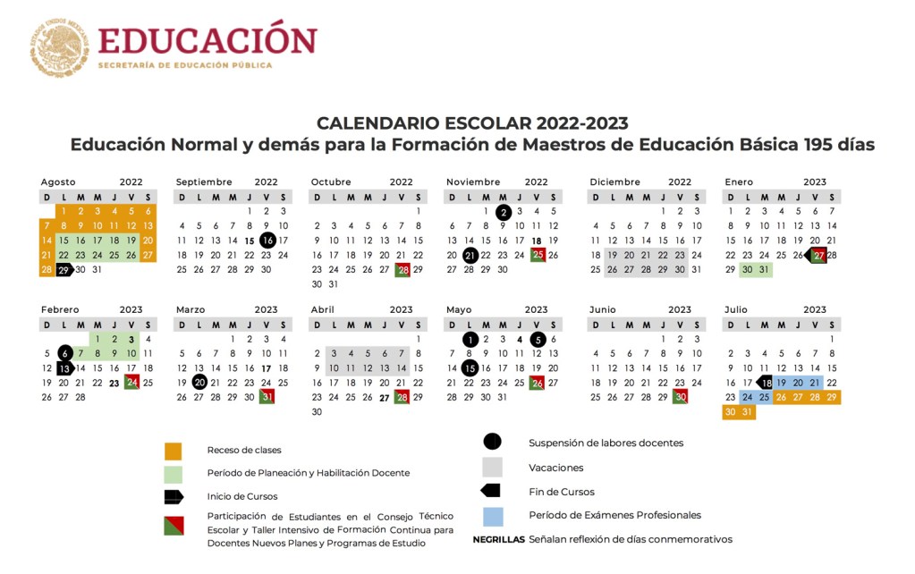 Publica Sep Calendario Escolar 2022 2023 De Educación Básica Y Normal