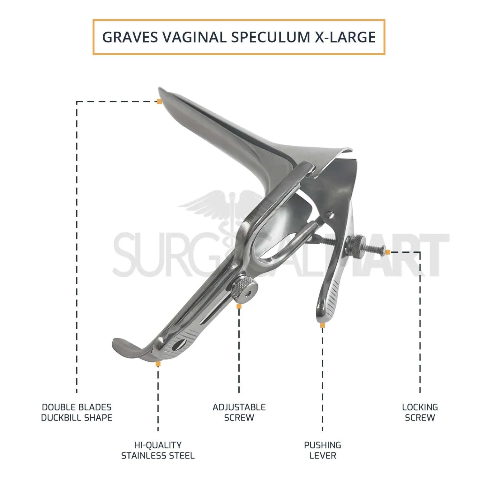 100 Graves Vaginal Speculum Extra Large Gynecology Surgical