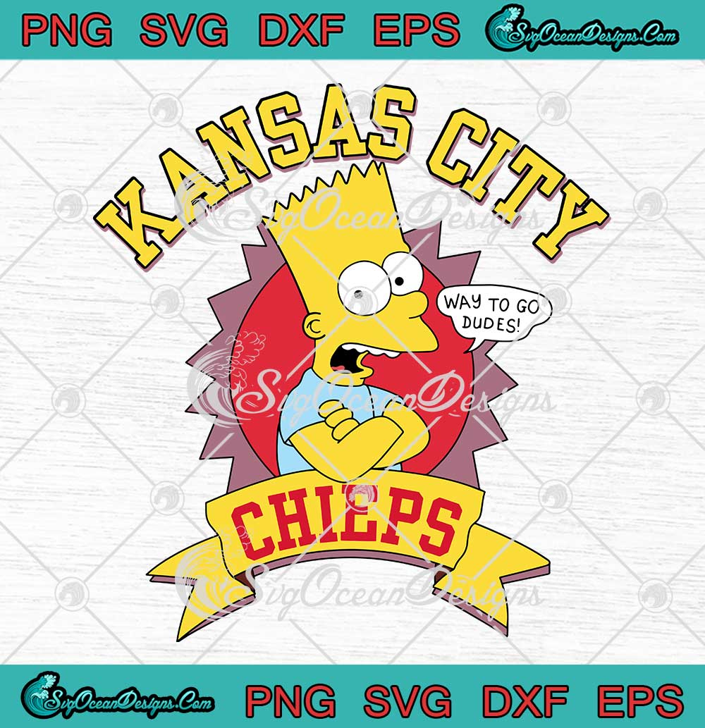 Bart Simpson Chiefs Kansas City Chief Svg The Simpsons American