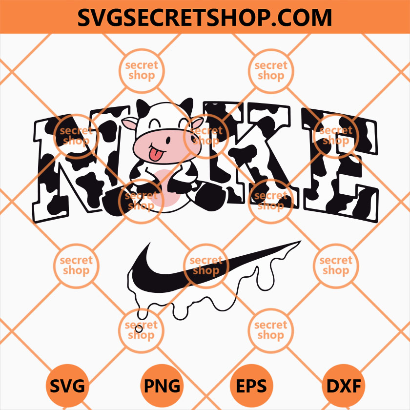 Dairy Cows Nike Logo Svg N And Cow And I And K And E Svg Cow Skin