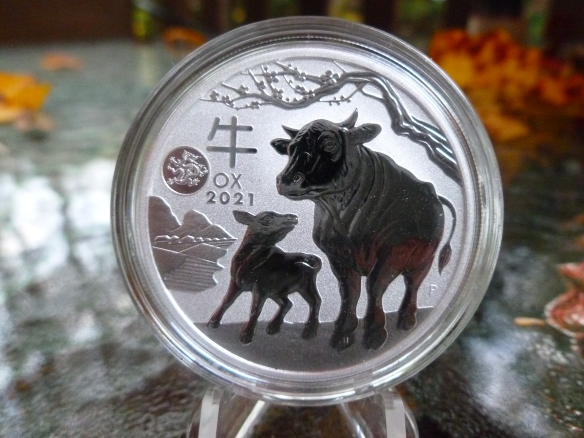 2021 1oz Silver Lunar Year Of The Ox Dragon Privy 109 Satosanmetals