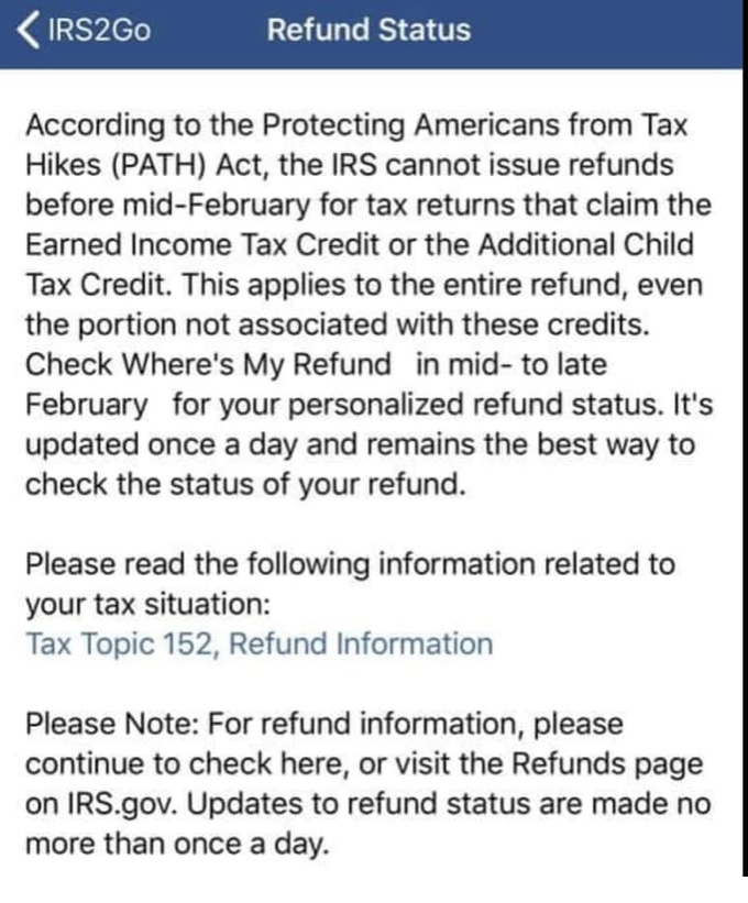 2024 Path Act Irs Refund Release And Payment Dates For Tax Returns With