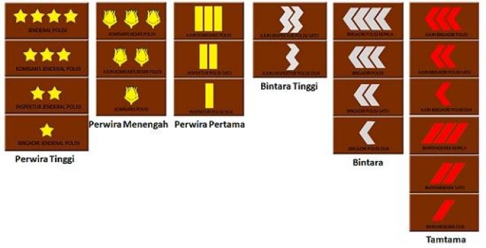 22 Tingkatan And Urutan Pangkat Polisi Dan Lambangnya Terlengkap