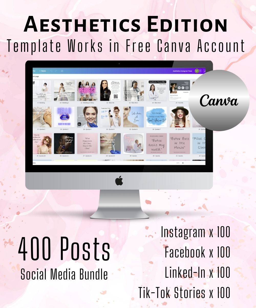 Social Media Bundle Aesthetics Edit Can Be Used For Any Business