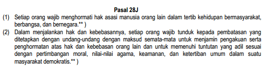 Pasal 28d Ayat 2 Ujian